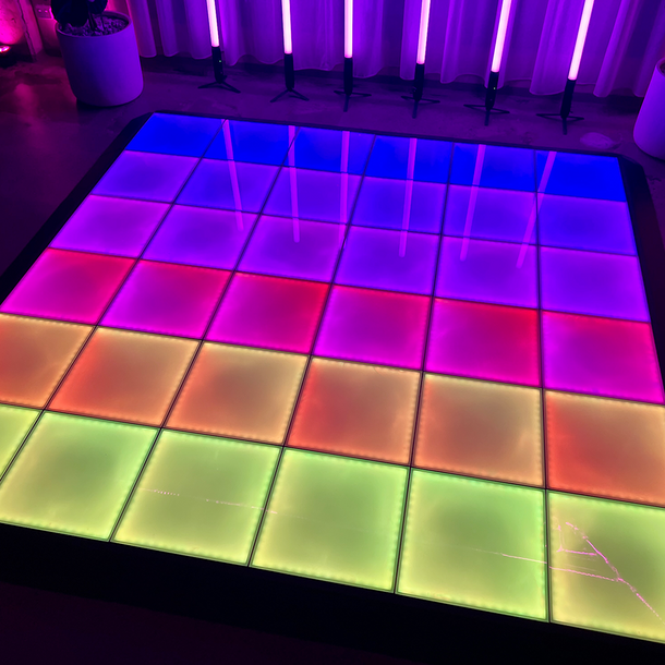 Light-Up Dance Floor (Frosted) – DJ Warehouse Hire