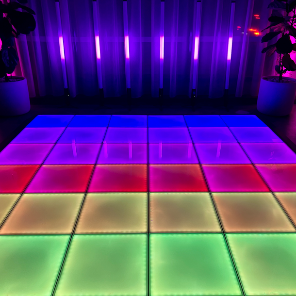 Light-Up Dance Floor (Frosted) – DJ Warehouse Hire