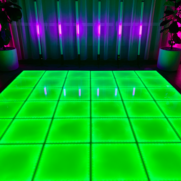 Light-Up Dance Floor (Frosted) – DJ Warehouse Hire