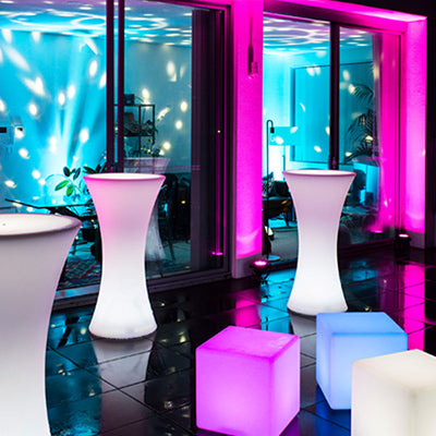 Glow Cocktail Table – DJ Warehouse Hire