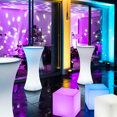 Glow Cocktail Table – DJ Warehouse Hire
